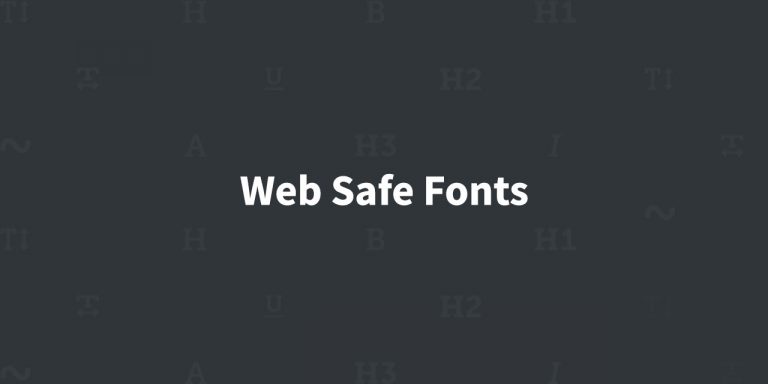 Web Safe / System Fonts List – Fonts Plugin
